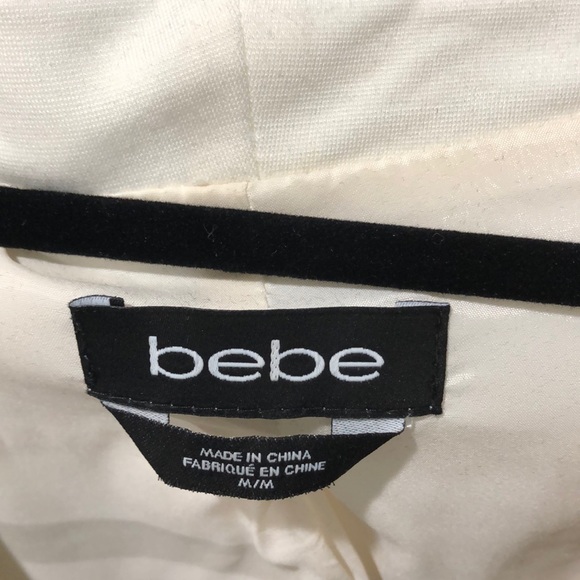 bebe | Jackets & Coats | Bebe Cream Blazer | Poshmark